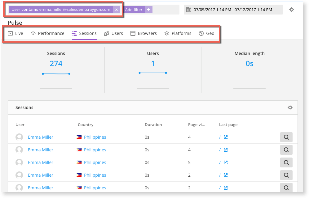 Slice and dice your data with advanced Real User Monitoring filters ...