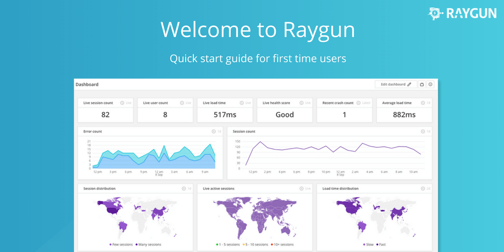 Welcome to Raygun: An easy navigation guide for first time users
